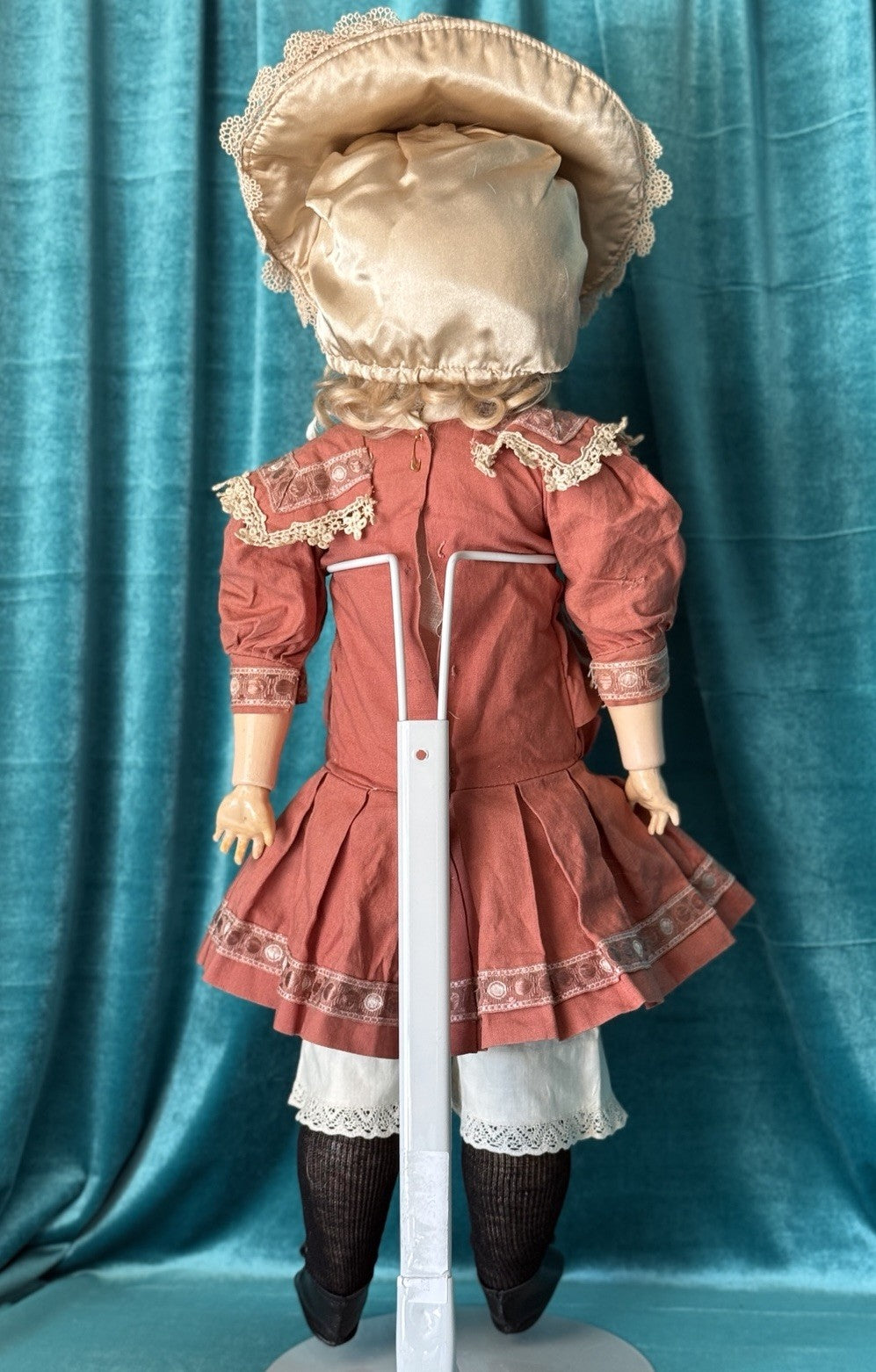 Antique German 23” Queen Louise Doll Bisque Head Composition Body ...