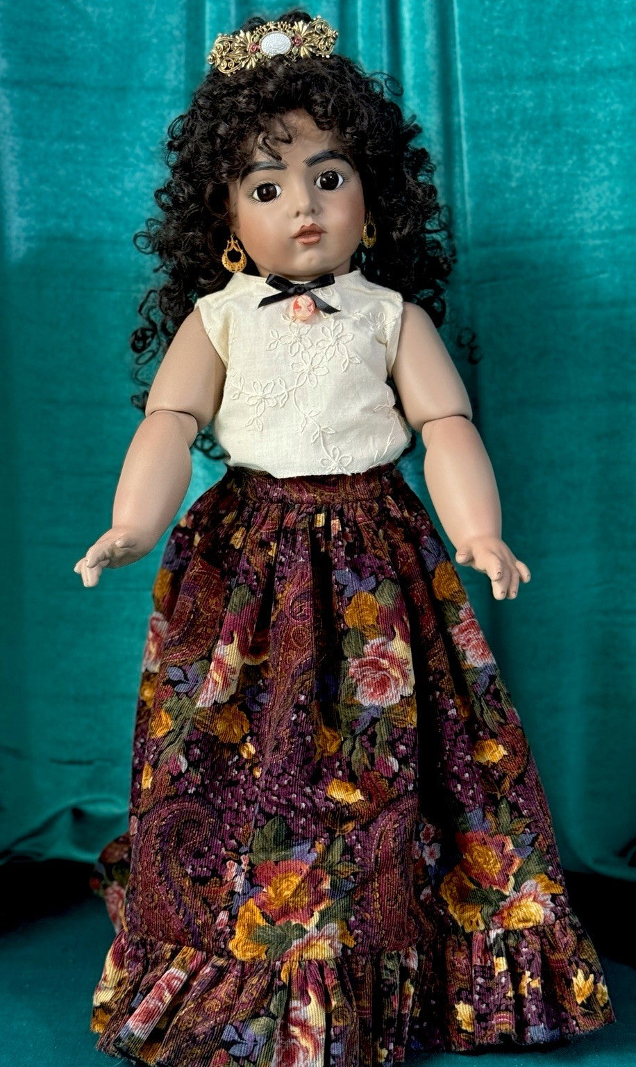 Vintage All Porcelain Reproduction of Antique French Bru Jne 23” Doll ...
