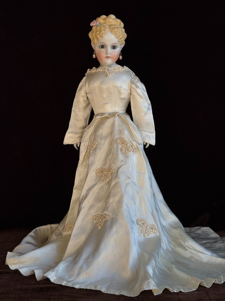 Vintage 1967 Reproduction of Turned Bisque Head Parian 18.5” Fashion L ...