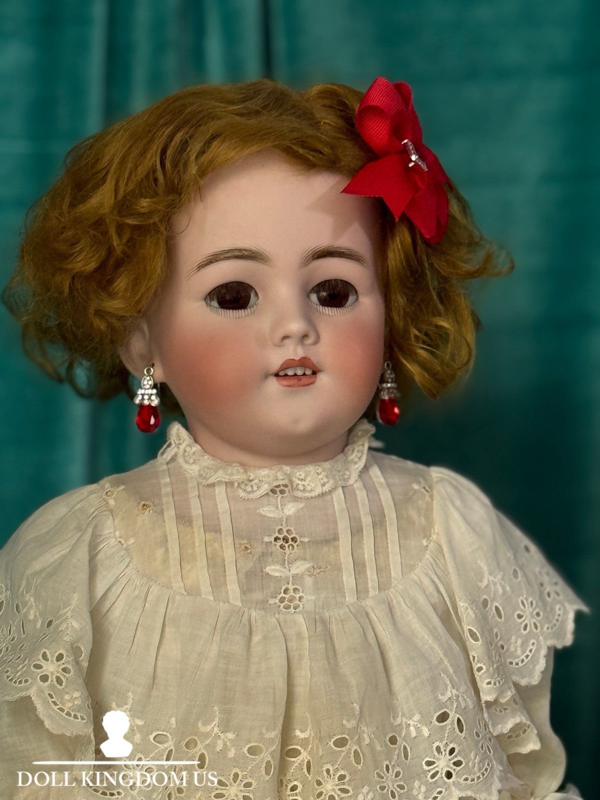 Antique German Simon Halbig 1250 Dainty Dorothy Kid Leather Body 27” D ...