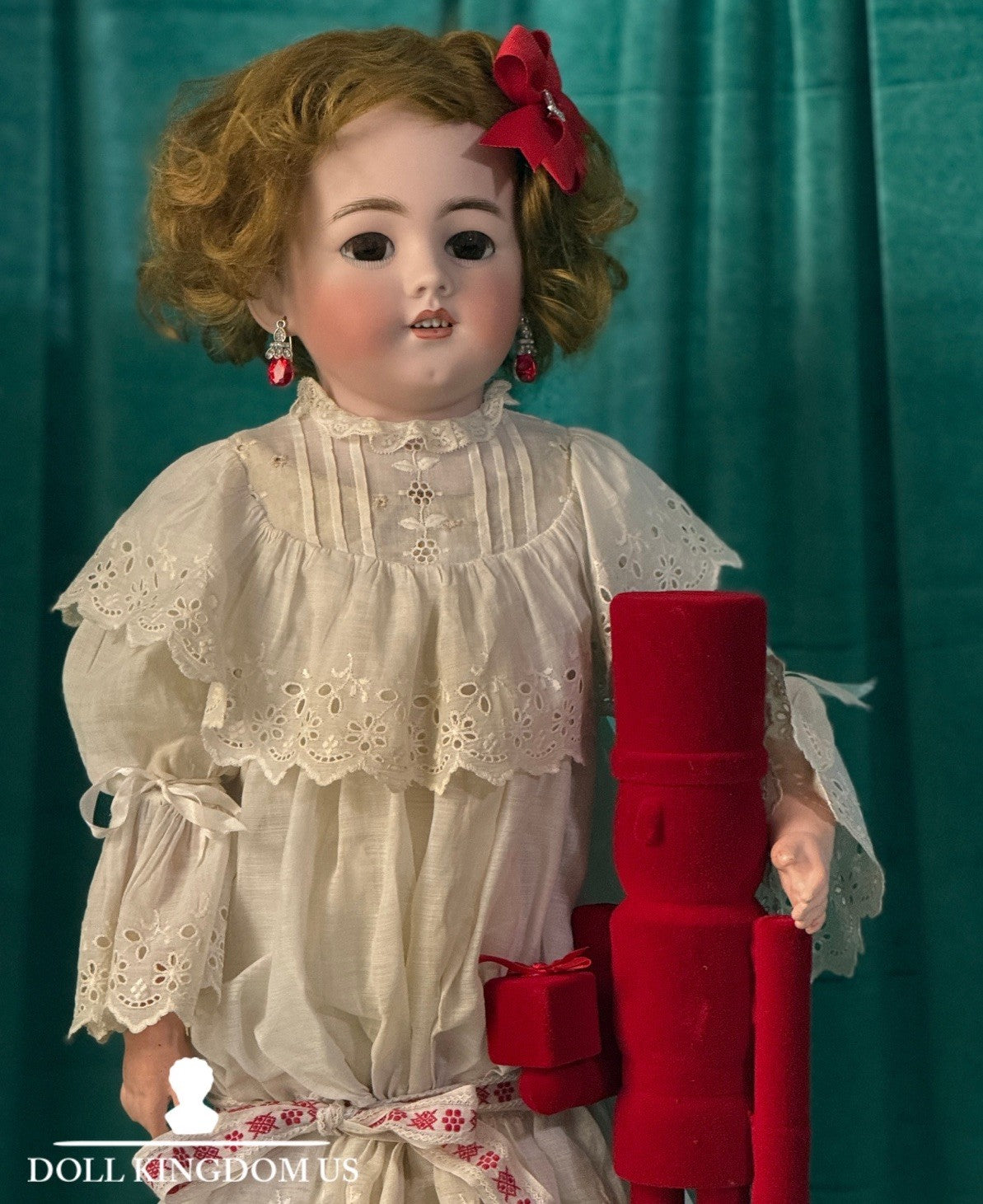 Antique German Simon Halbig 1250 Dainty Dorothy Kid Leather Body 27” D ...