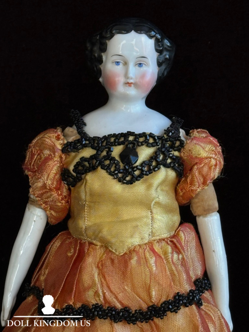 Antique German 12” Flat Top Highbrow China Shoulder Head Doll – Doll ...