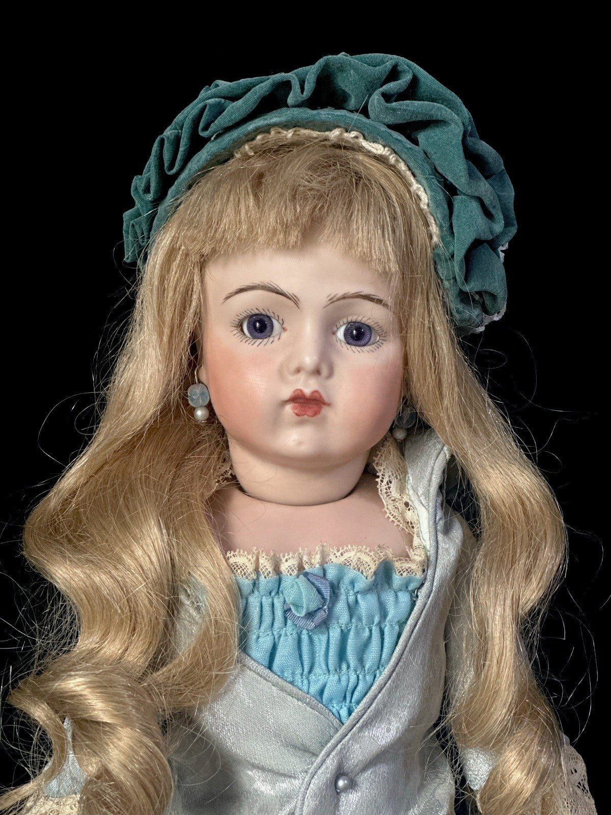 Vintage Reproduction of Antique French Bru Jne 14” Doll Handmade Outfi ...