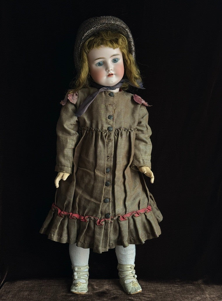 Antique German 29” Simon Halbig Heinrich Handwerck Bisque Head Doll ...