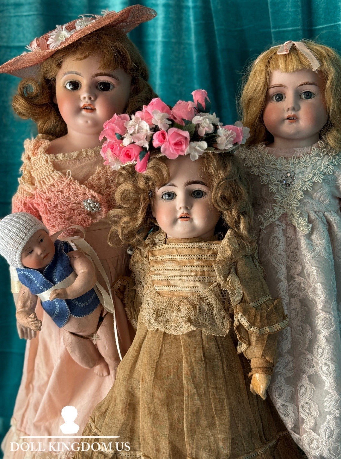 Lot Of 4 Antique German Dolls For Project/Repair - Heubach, Marseille ...
