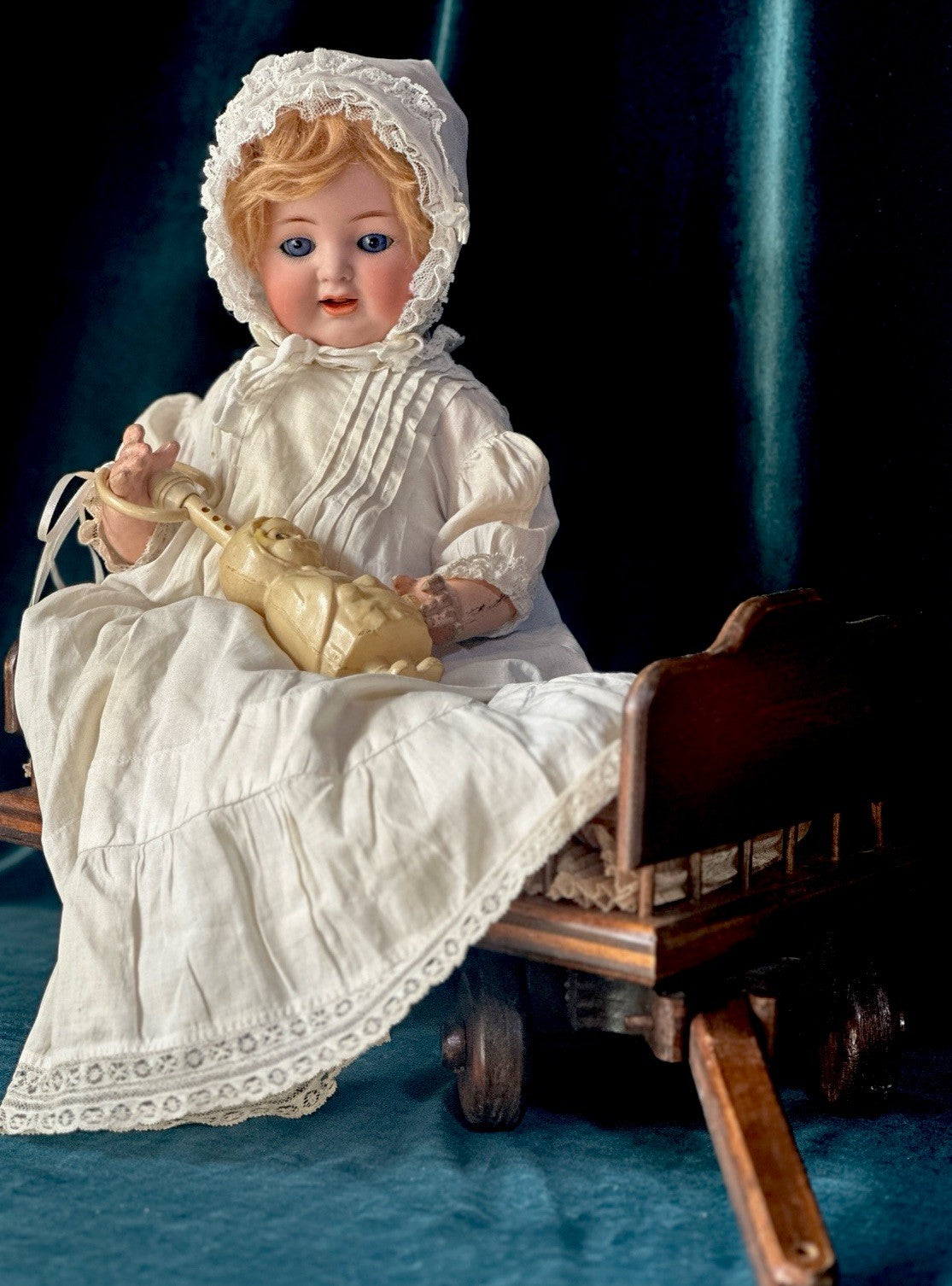 Antique German Simon Halbig Mold 126 Baby 14” Doll Bisque Head Composi ...